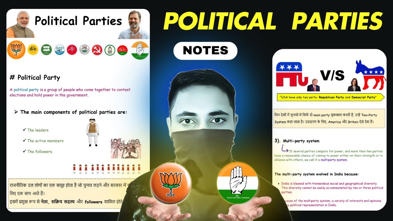 Political Parties Class 10 Notes 👌👌Social Science Civics Notes # ...