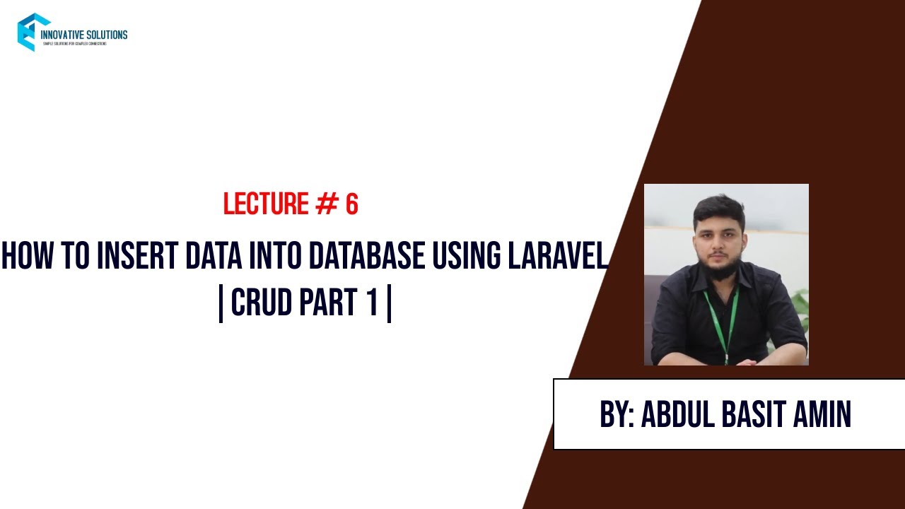 Lecture 6 How To Insert Data Into Database Using Laravel Crud Part 7336