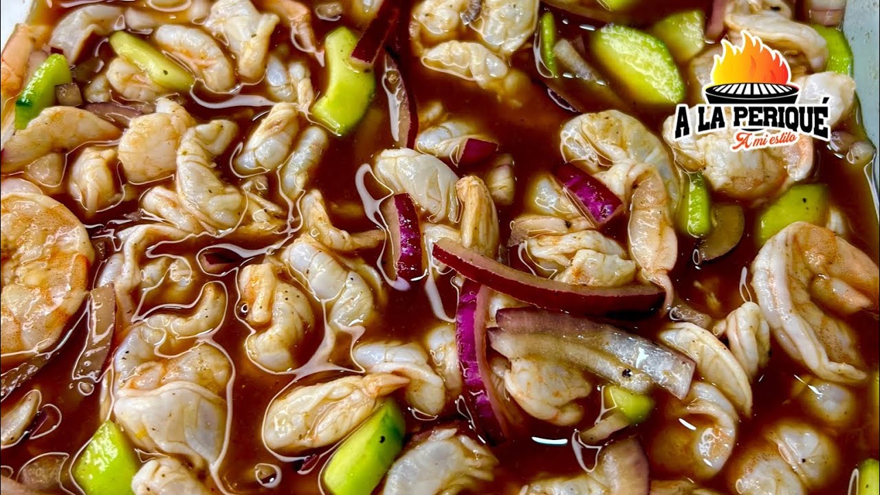 Aguachiles de 🦐 en salsa negra 😋 / Cocinando A la Periqué - YouTube