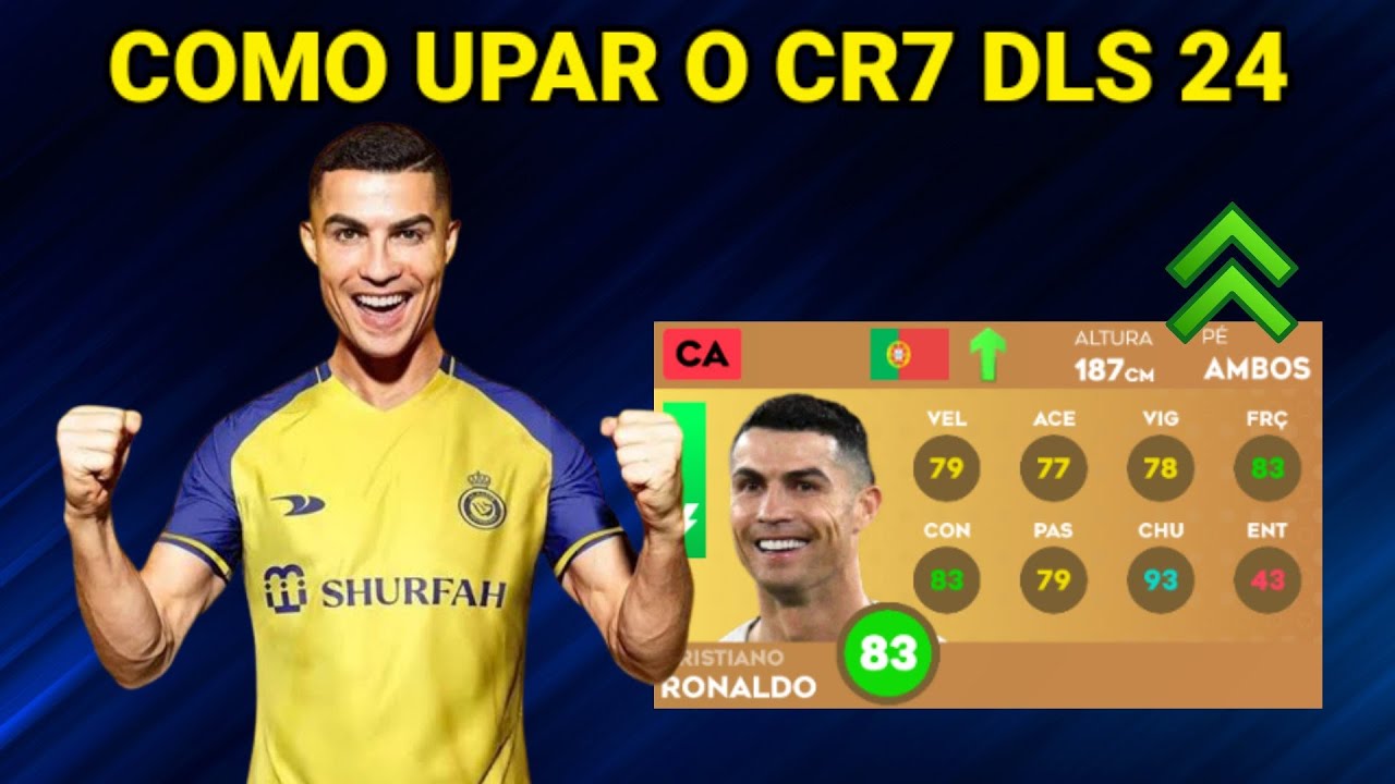 Como Upar o Cristiano Ronaldo no DLS 24 | Como Upar Jogadores no DLS 24 ...
