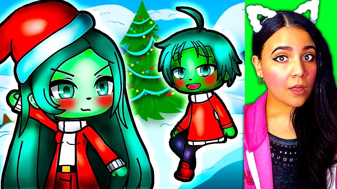 💚 THE GRINCH'S DAUGHTER 💚 Gacha Life Mini Movie Love Story Reaction ...