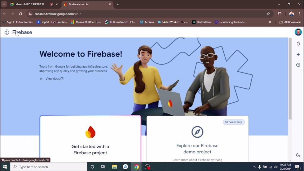Flutter firebase connection 2025 | flutter firebase cli | Setup in Hindi - YouTube