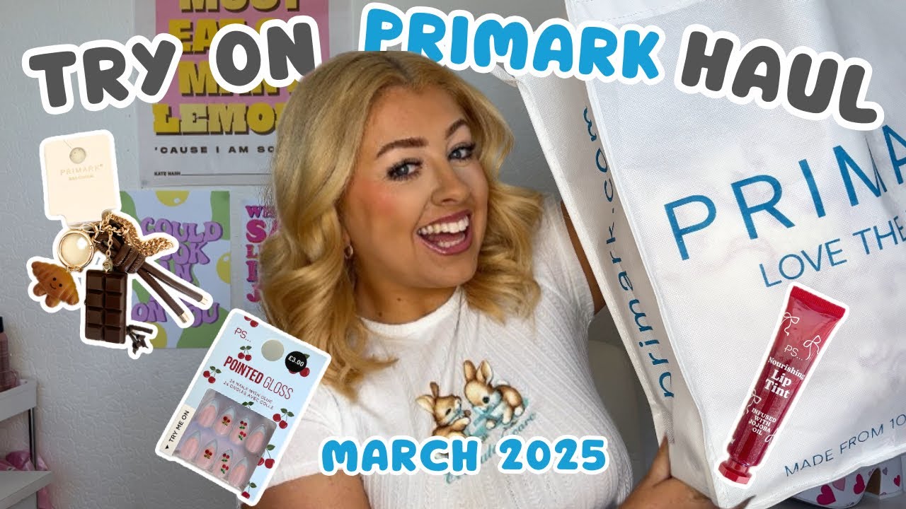 PRIMARK HAUL MARCH 2025 | Bow collection, spring clothes & jellycat ...