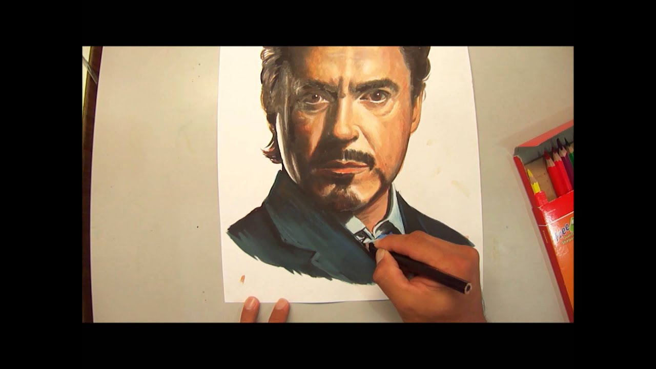 How to draw Iron Man ( Tony Stark ) - Daniel Phua - YouTube