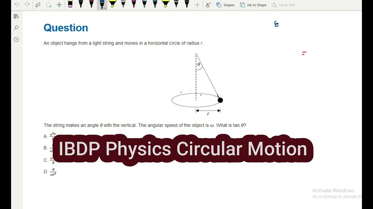 IBDP Physics Paper 1/ Topic 6: Circular Motion - YouTube