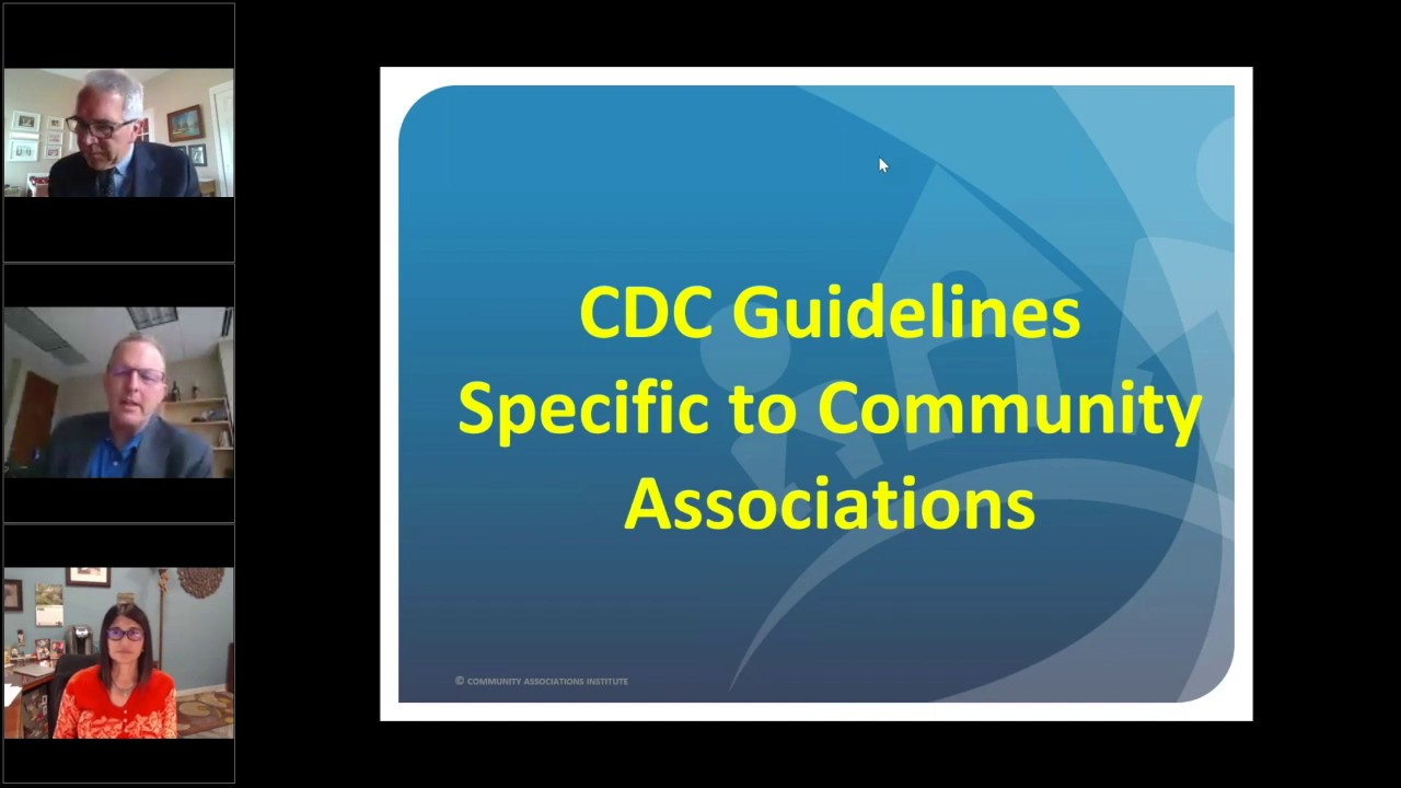 COVID-19 Q&A: CDC Guideline Impacting Community Associations - YouTube