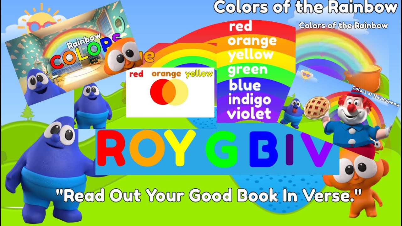 COLORS of the RAINBOW plus FUN FACTS ABOUT EACH COLOR - YouTube