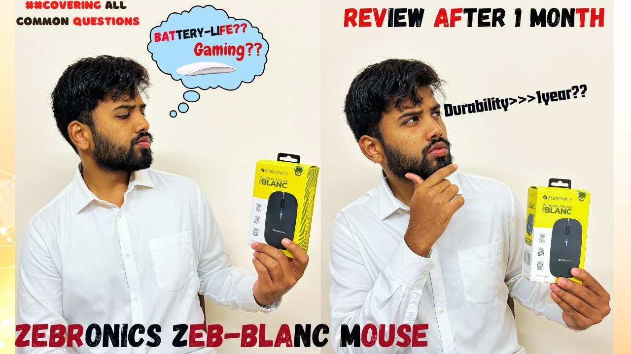 1 Month Honest Review | Zebronics - Zeb Blanc Wireless Mouse | Tech - YouTube