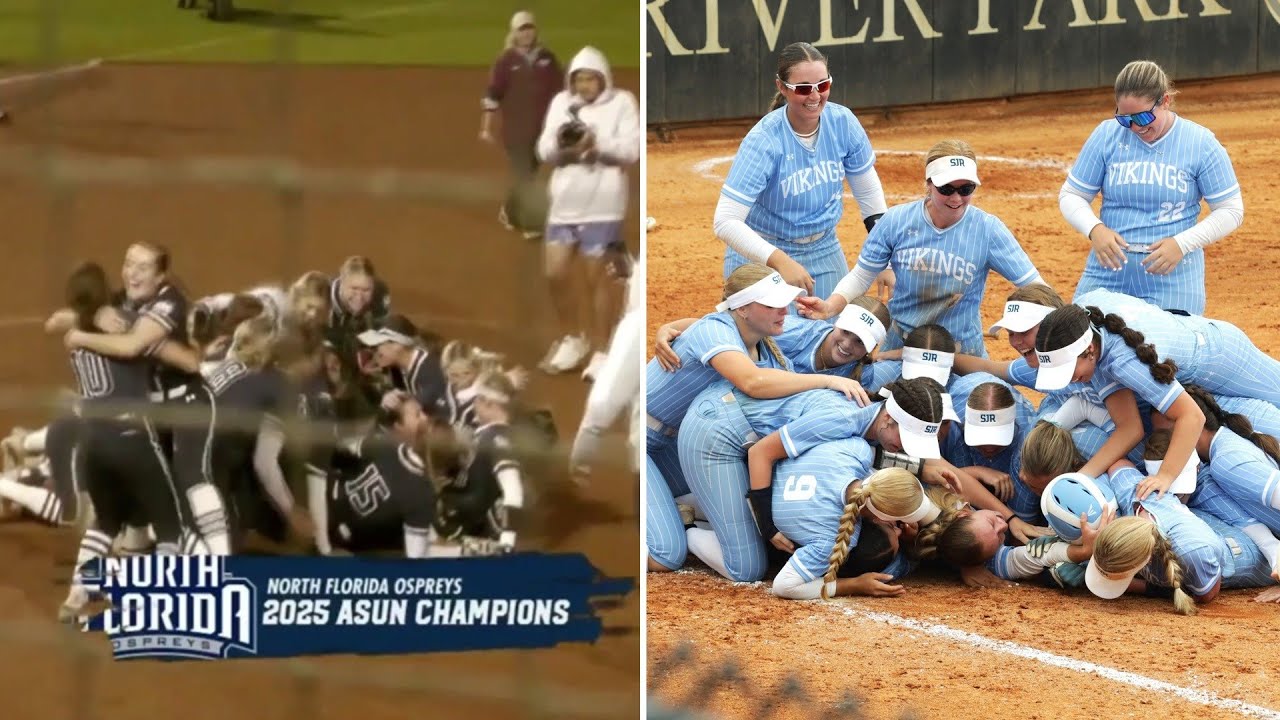 UNF, SJR State softball teams ready for historic postseason runs - YouTube