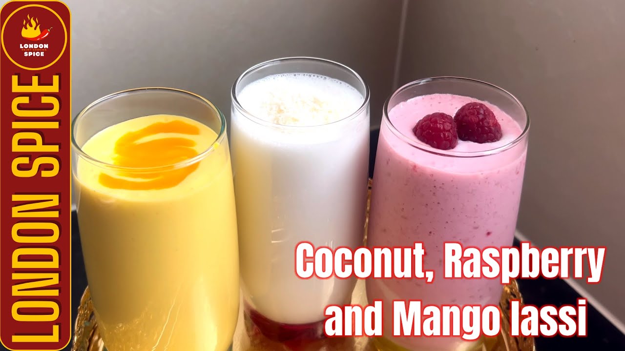 Coconut,Raspberry And Mango Lassi Recipes | How To Make Creamy Lassi ...