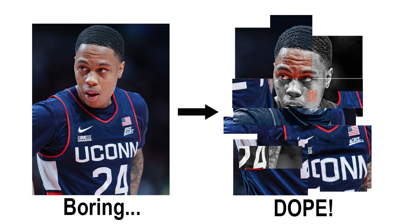 Make Collages Using Clipping Masks In Photoshop! 🔥 | Sports Design ...