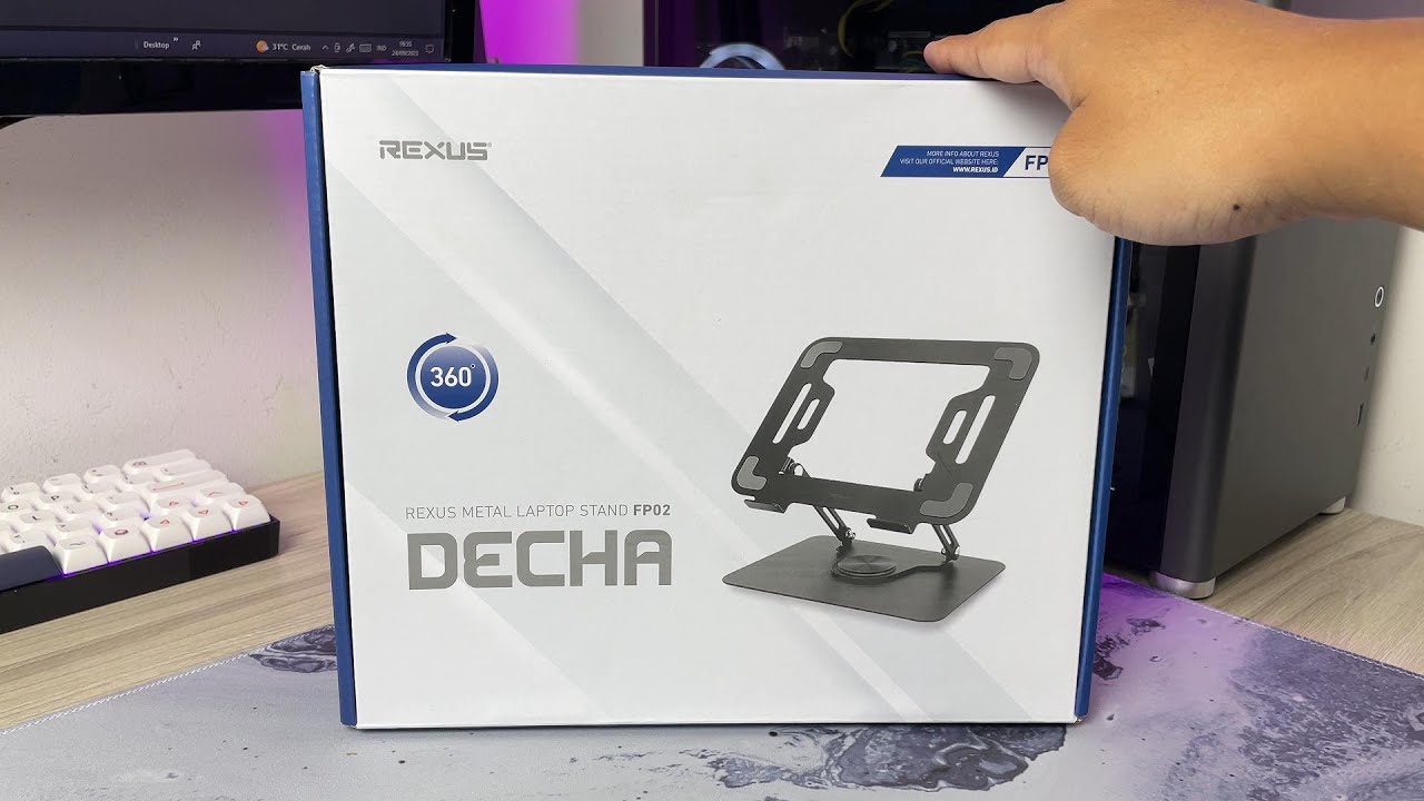 Laptop Stand Rexus Decha FP02 - YouTube