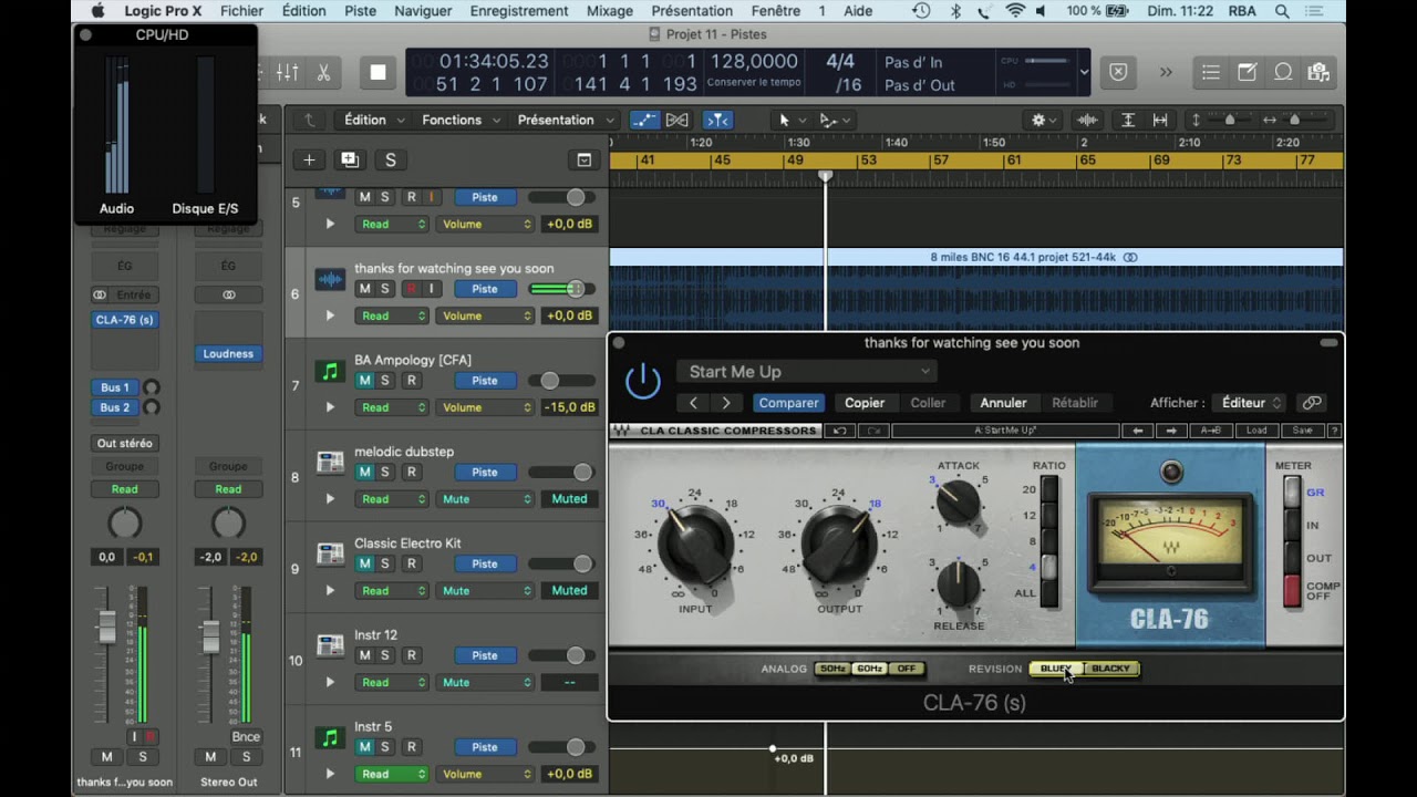 WAVES CLA 76 plugin test and review - YouTube