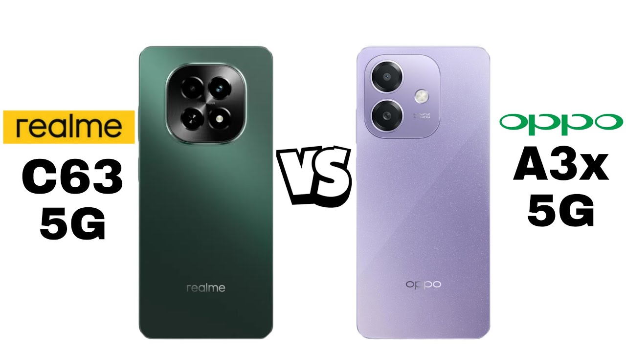 Realme C63 5G 🆚 Oppo A3x 5G||Full Comparison ⚡ Which is better - YouTube