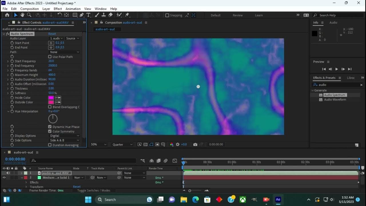 after effects visualizer tutorial (no sound) - YouTube