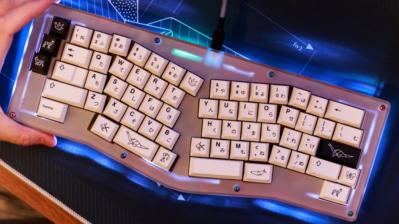 Custom Alice Case with ePBT Origami - YouTube