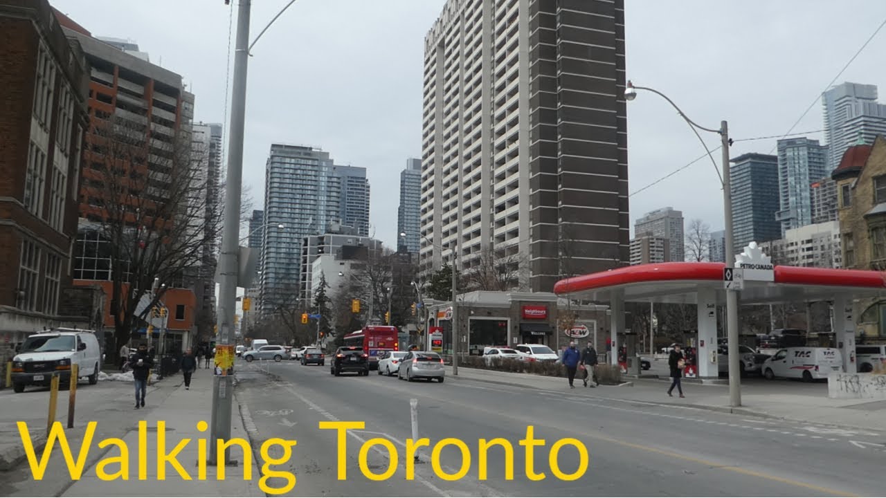 Walking Wellesley Street in Downtown Toronto Ontario Canada 3/22/2023 ...
