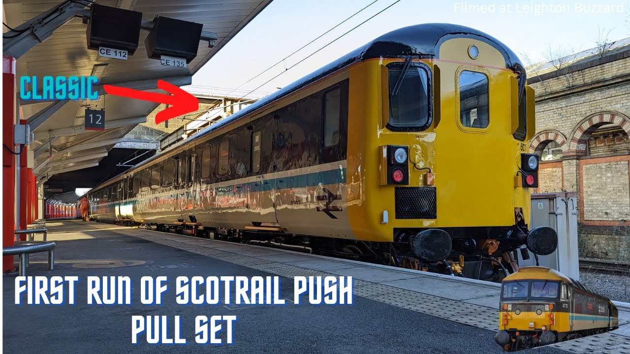 Scotrail Push Pull Set FIRST test run PLUS tour of the coaches 06/02/23 ...