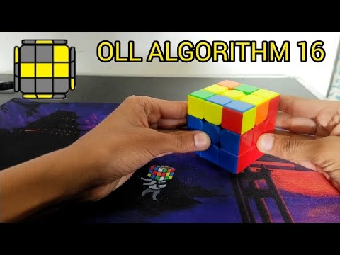 OLL ALGORITHM 16 IN 3X3X3 CUBE WITH FINGER TRICKS - YouTube
