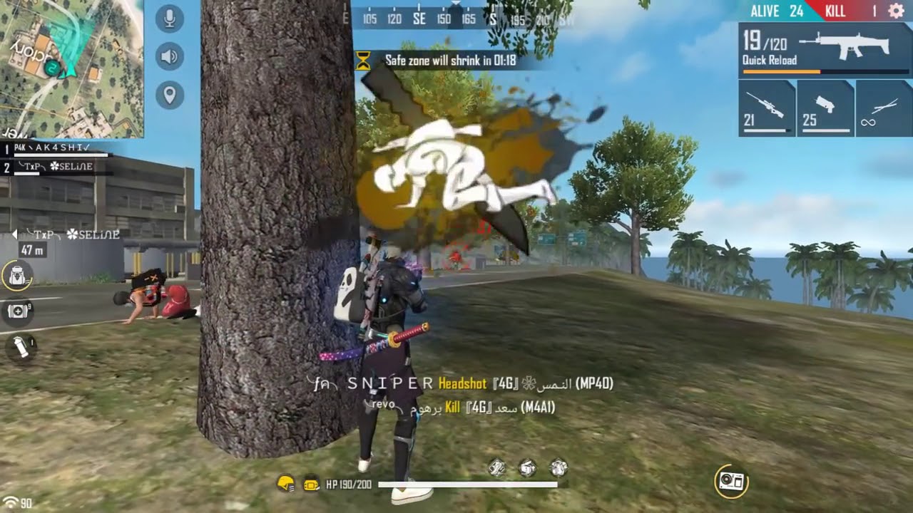 [AKASHI] فري فاير : عودة العالمي ملك الهيدشوت بلقطات جهنمية / Free fire ...