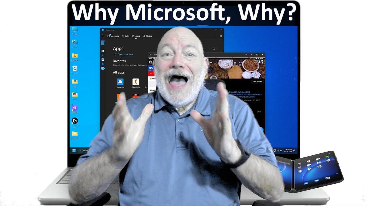 Why Microsoft Why Missing Phone Link Features for Duo Users - YouTube
