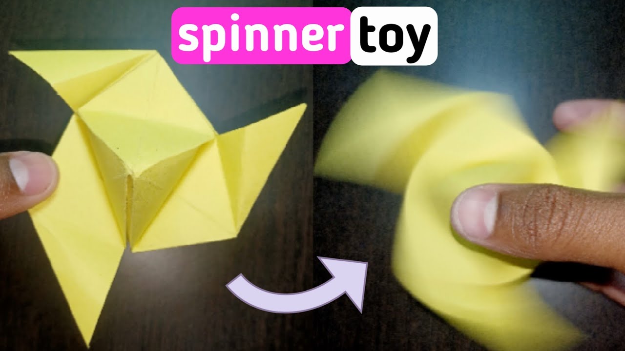 Blow spinning top fun and easy origami ninja spinning diy paper ...
