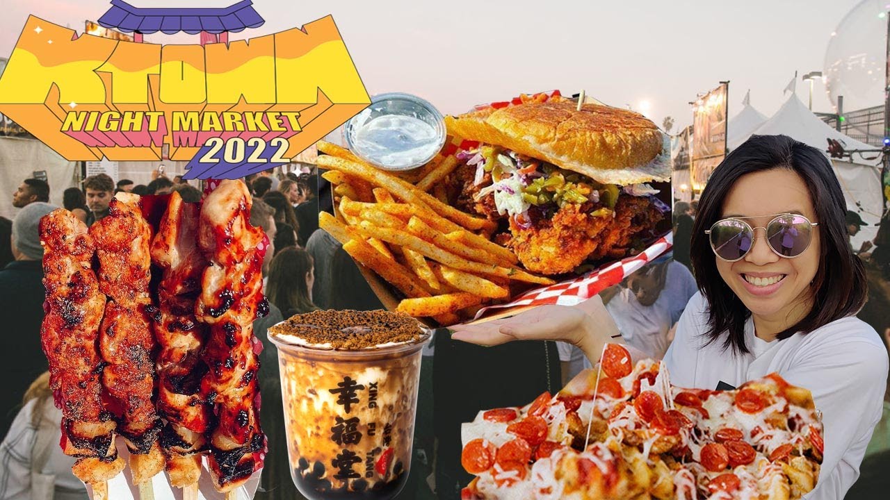 Ktown Night Market June 2022 (after 2 yr hiatus) | Kpop & Kfood in ...