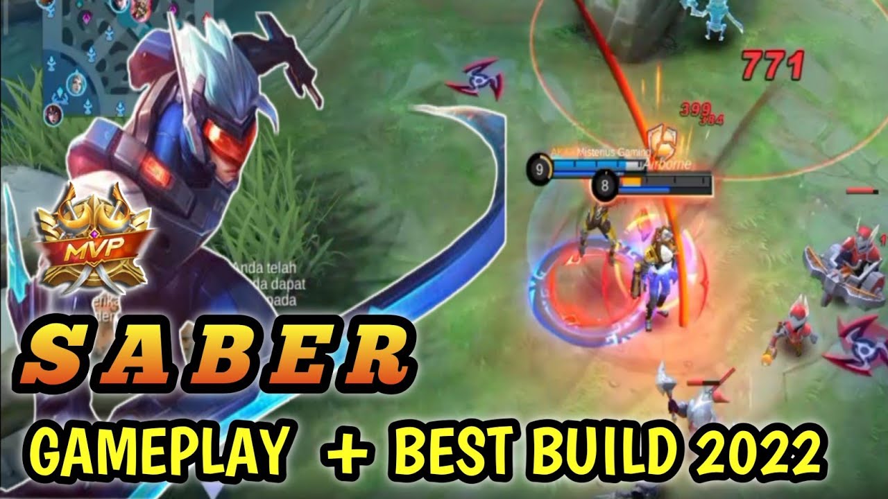 Saber gameplay best build full damage - Mobile Legends Bang-bang - YouTube