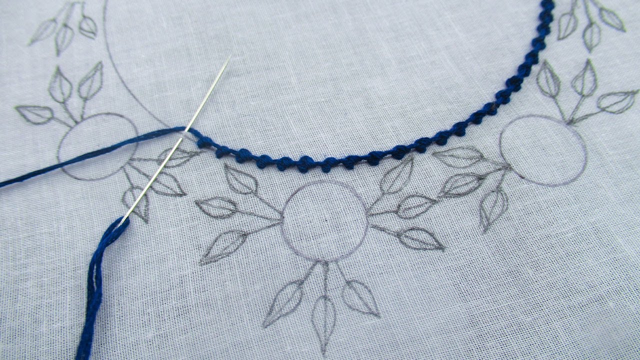 hand embroidery neck designs| neckline embroidery designs| neck design ...