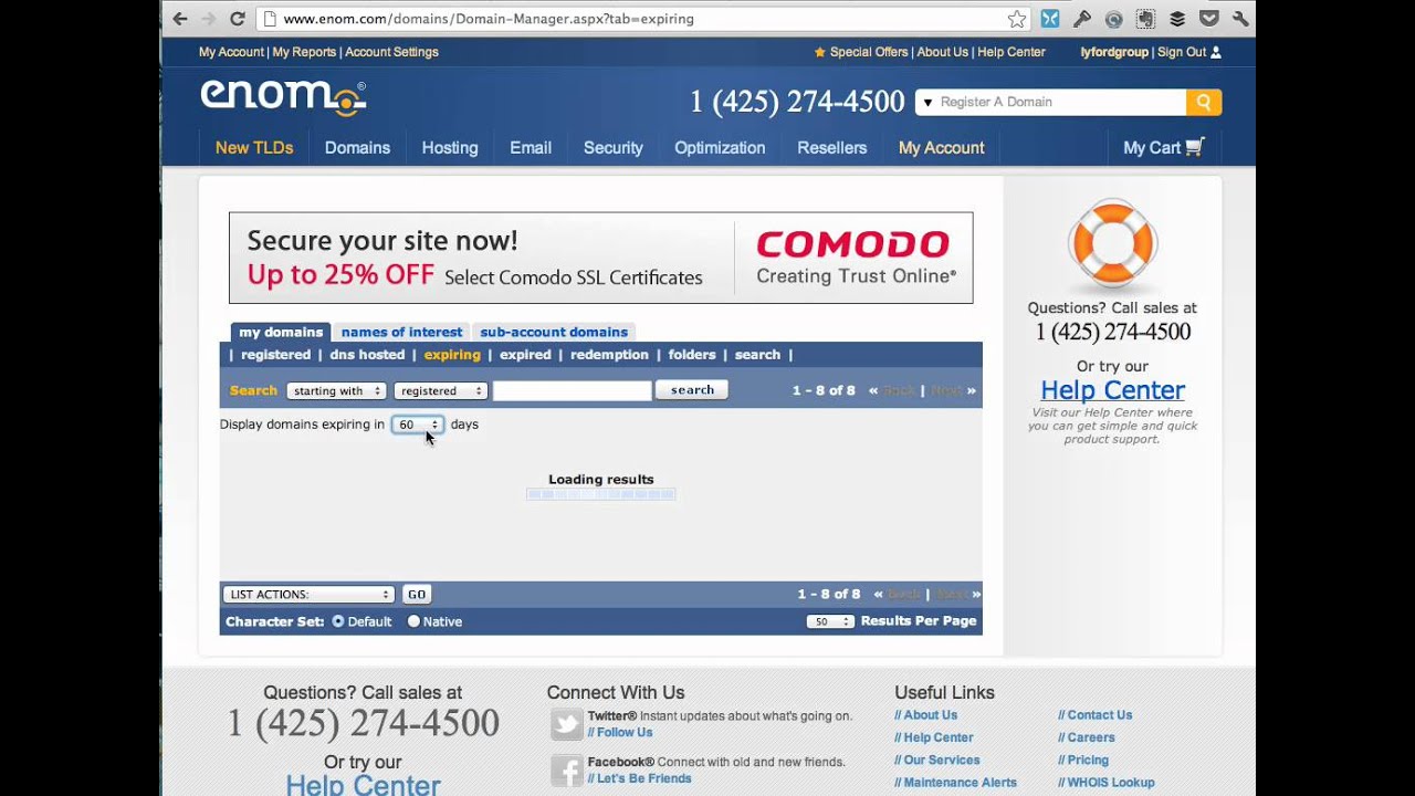 Renewing Domains On Enom - YouTube
