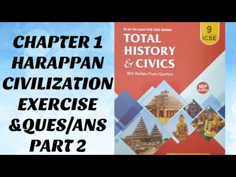 CH 1| THE HARAPPAN CIVILIZATION |QUESTION /ANSWER| PART 2| HISTORY ...