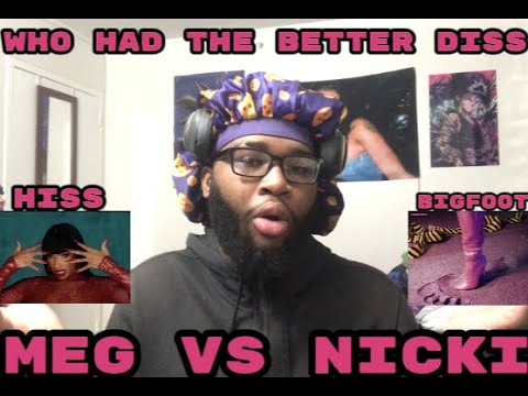 WHO HAD THE BETTER DISS MEG OR NICKI | HISS VS BIG FOOT REACTION ...