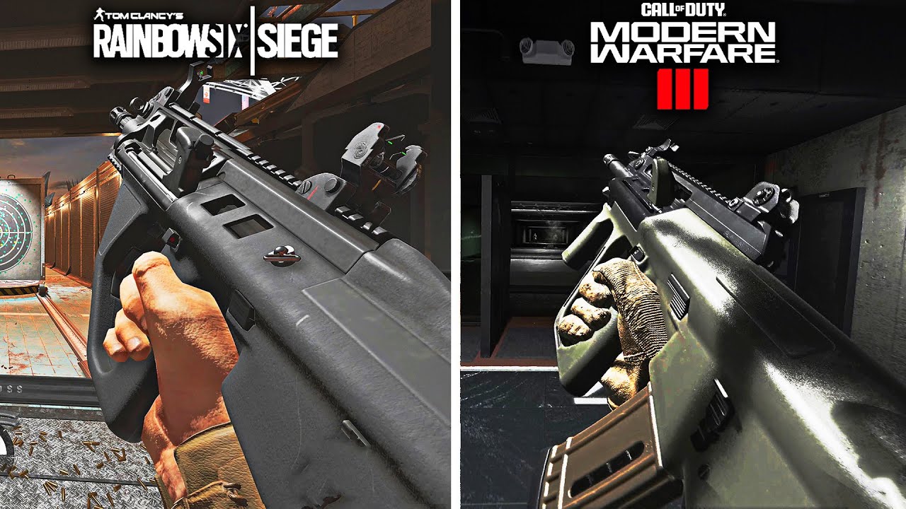 Rainbow Six Siege Vs Call Of Duty Mw3 Weapons Comparison 2015 Vs