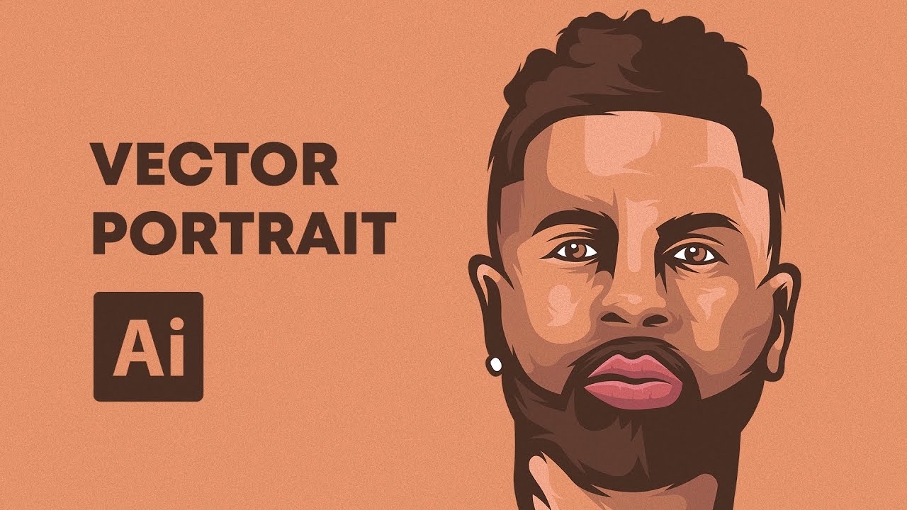 How to make Vector Portrait in Adobe Illustrator - YouTube