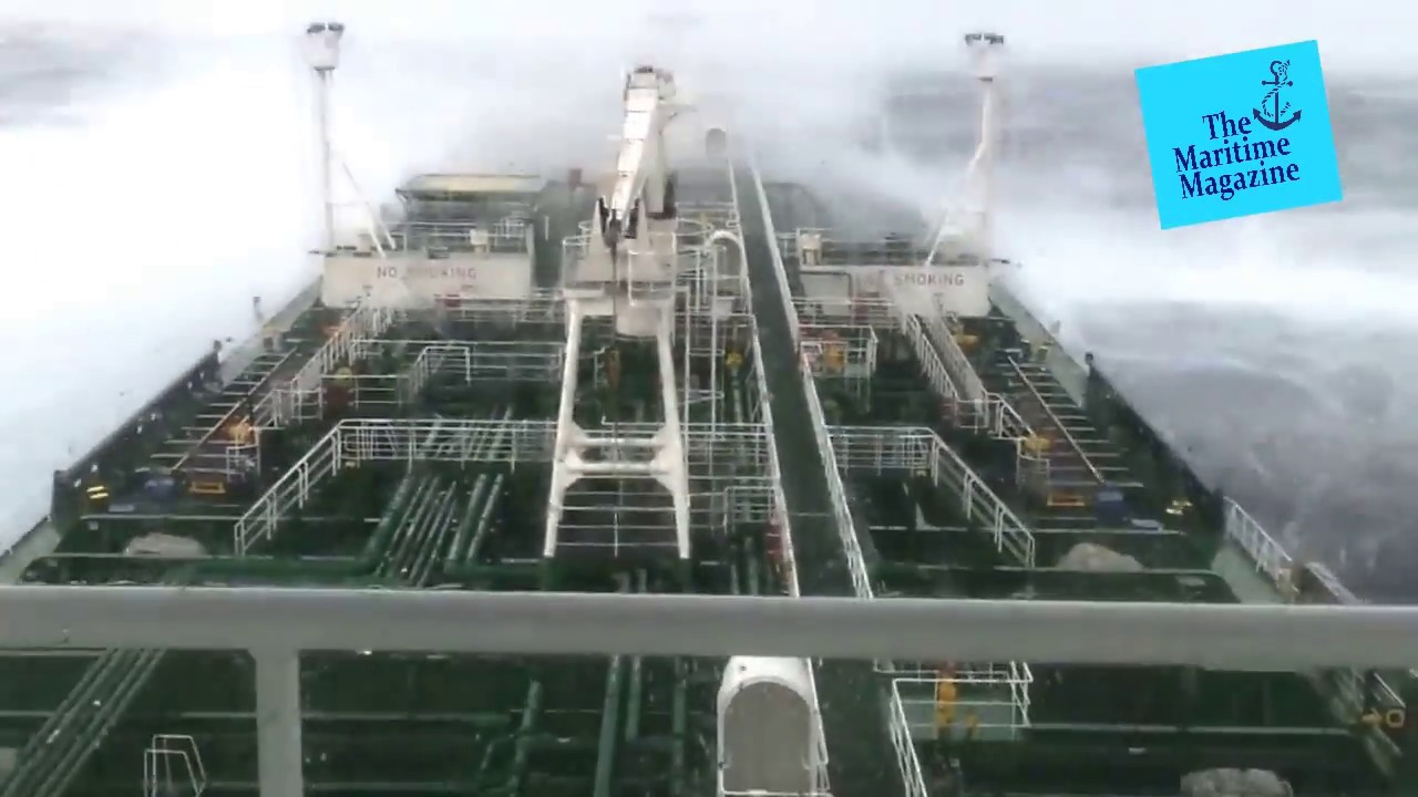 Ship in Rough Sea Video Compilation - YouTube