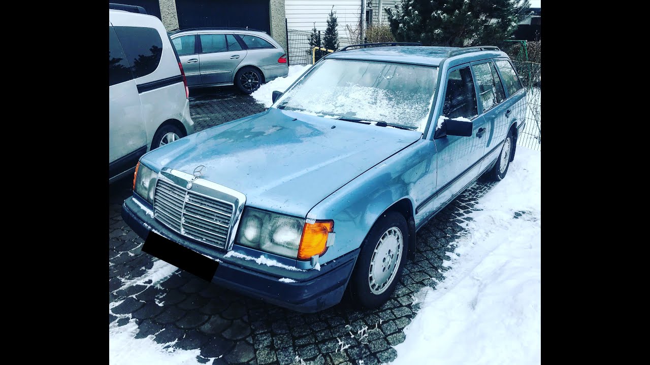 Mercedes W124 (s124) 1986 230TE winter drive - Katowice, Poland - YouTube