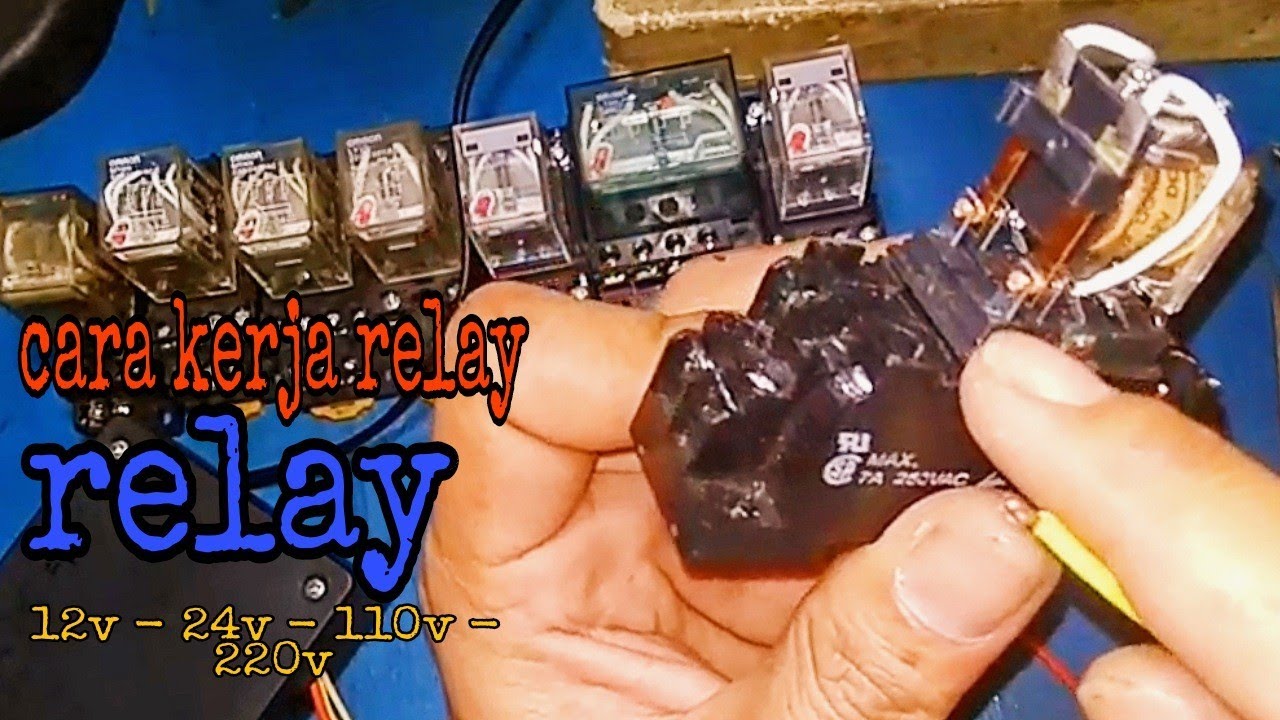 prinsip kerja dari relay - rangkaian pengunci relay (self holding ...