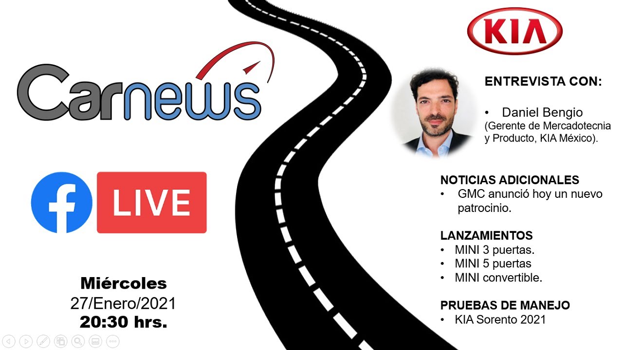 Carnews: Entrevista con Daniel Bengio (KIA) 27-Enero-2021 - YouTube
