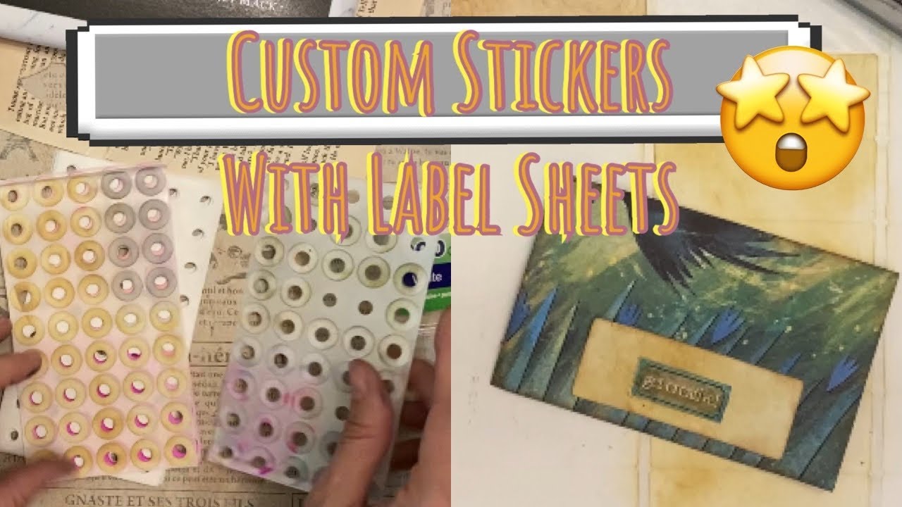 Create Custom Stickers with Printer Labels for Your Junk Journals - YouTube