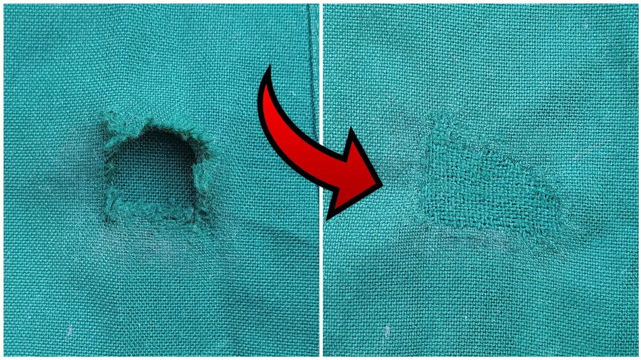 Teach yourself how to repair your damage school uniform at home - YouTube
