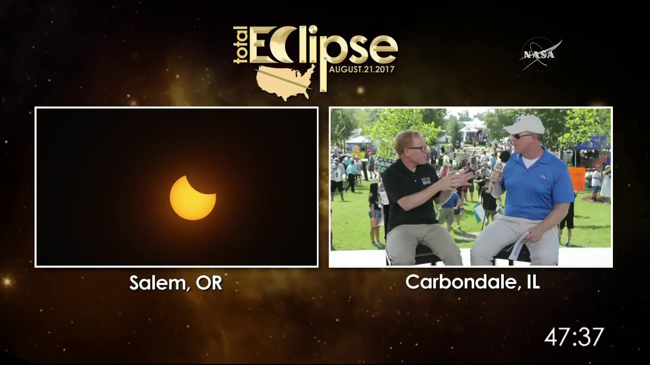 LIVE HD: 2017 Solar Eclipse | NASA launches bacteria balloons - YouTube