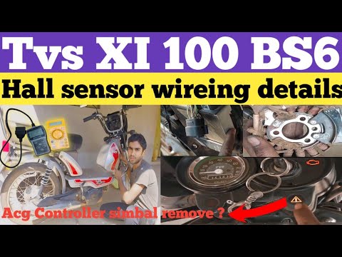 Tvs XI 100 BS6 Hall sensor wireing details Bholanath auto Repairing ...