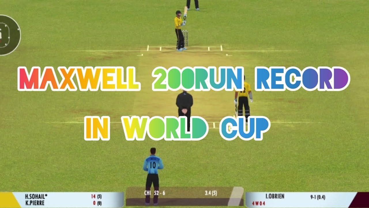 MAXWELL 200 RUN RECORD IN WORLD CUP 2023 - YouTube