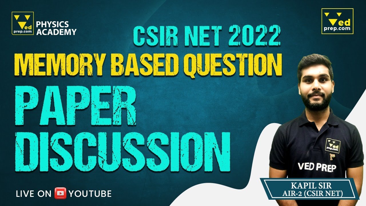 CSIR NET Physical Science 2022 Paper Solutions - Physics Academy - YouTube