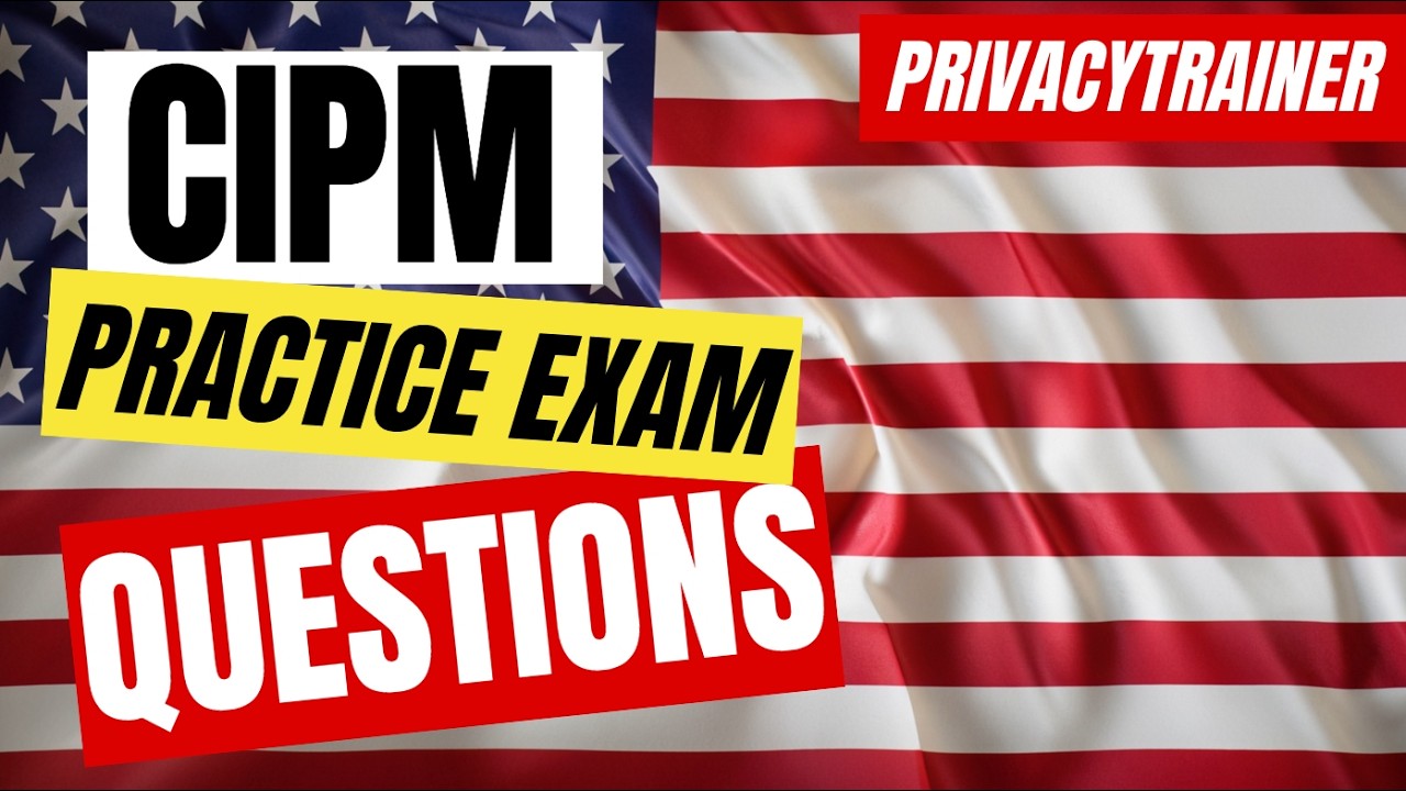 CIPM Practice Questions 🇺🇸 🇪🇺 Prepare for CIPM Certification 📝🔒 - YouTube