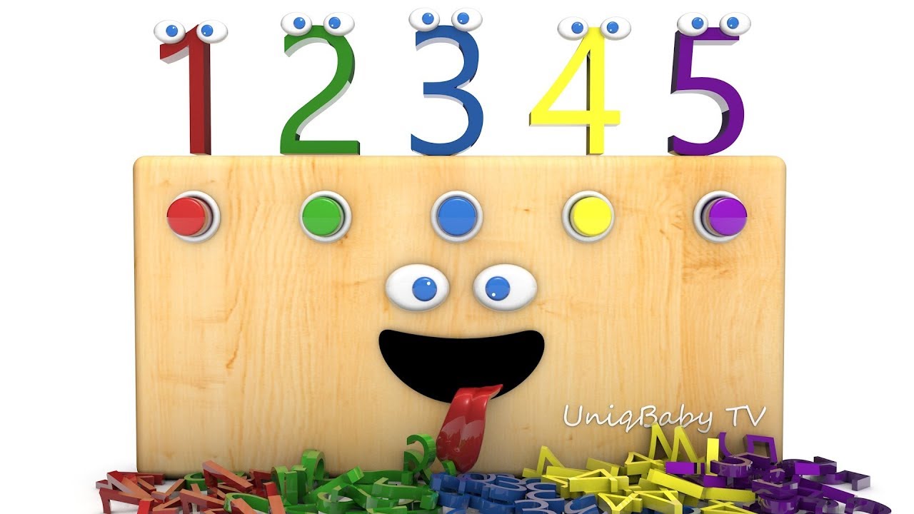 Learning Numbers with Funny 3D Radio - 3D Animation for Kids Toddlers ...