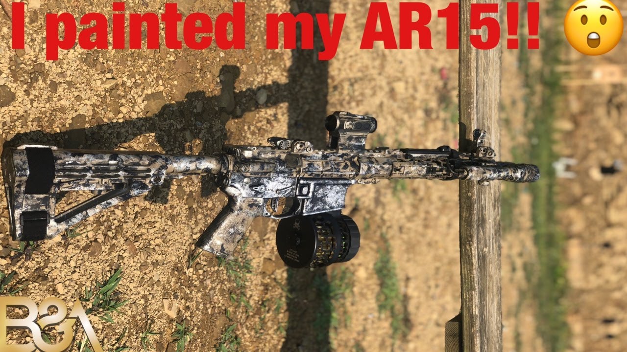 AR 15 Post Apocalyptic Paint Job - YouTube