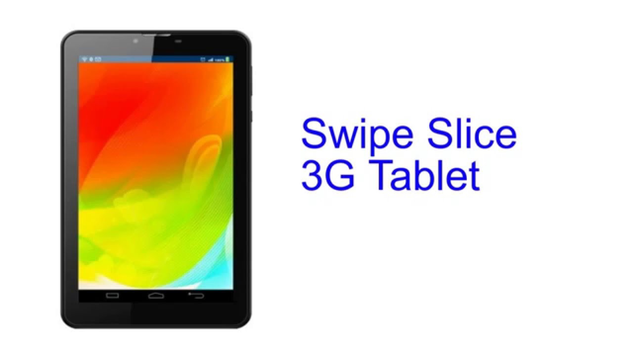 Swipe Slice 3G Tablet Specification [INDIA] - YouTube