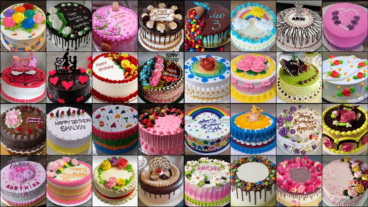 💝Unique Round Cake Designs 2024/Circle Cake Design/Cake Design/Birthday ...