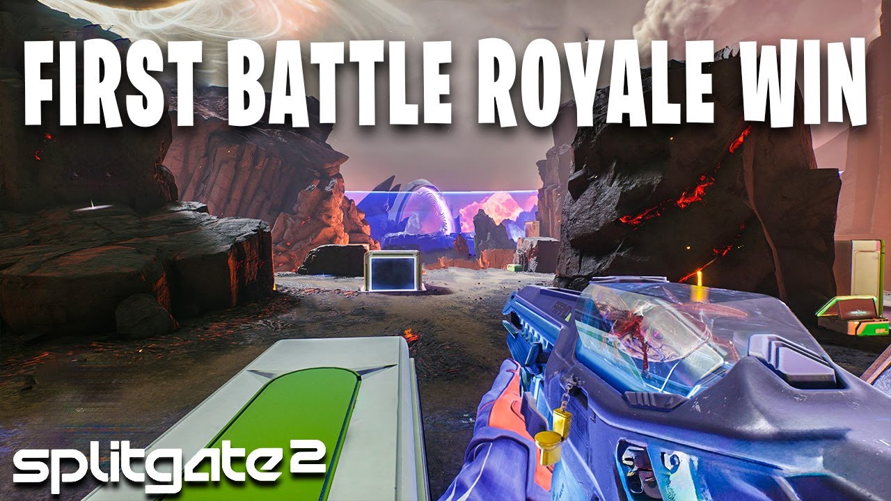 MY FIRST WIN in SPLITGATE 2's NEW BATTLE ROYALE... - YouTube